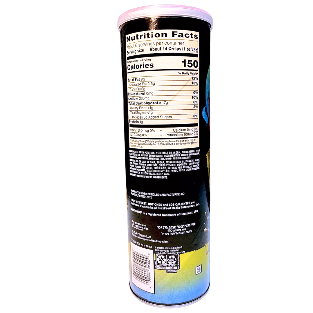 Pringles Hot Ones Verde Potato Chips (5.5oz) – Sugarush