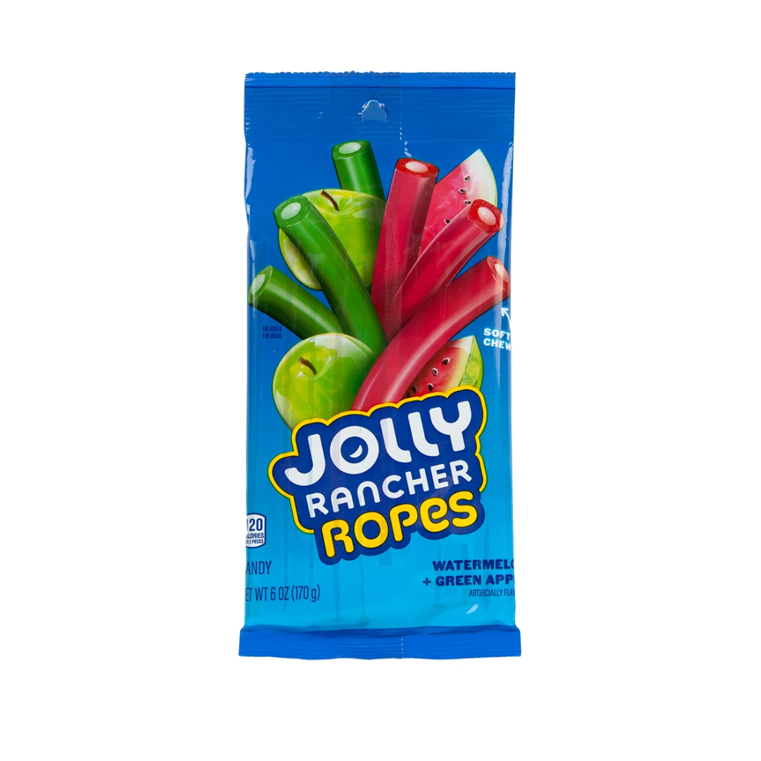 Jolly Rancher Ropes Watermelon And Green Apple Peg Bag (6oz) – Sugarush