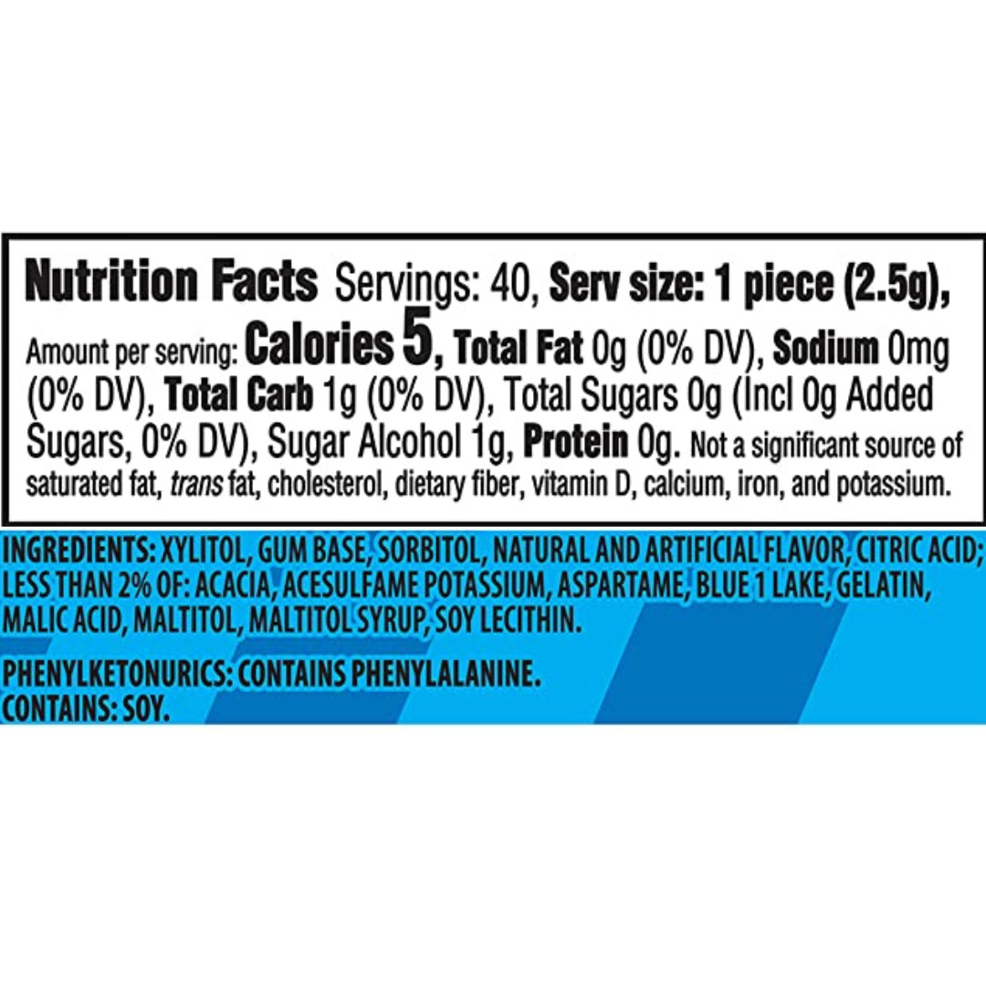 Trident Vibes Sour Patch Kids Blue Raspberry Gum (4oz) – Sugarush