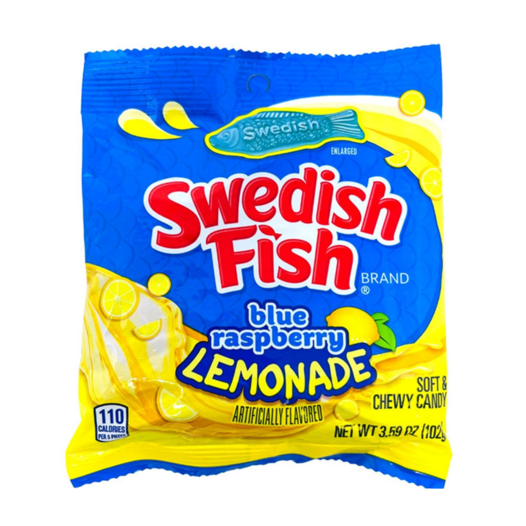 Swedish Fish Blue Raspberry Lemonade Peg Bag (3.59oz) – Sugarush